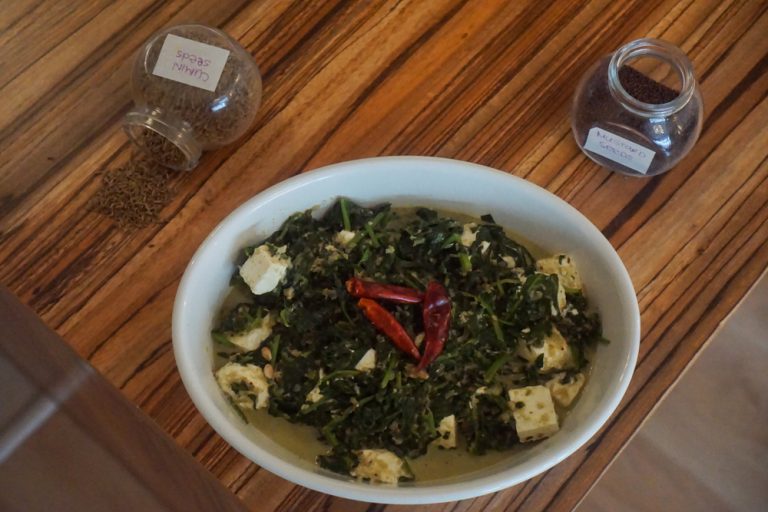 Easy Saag Paneer with Feta Cheese (+ Vegan Options)