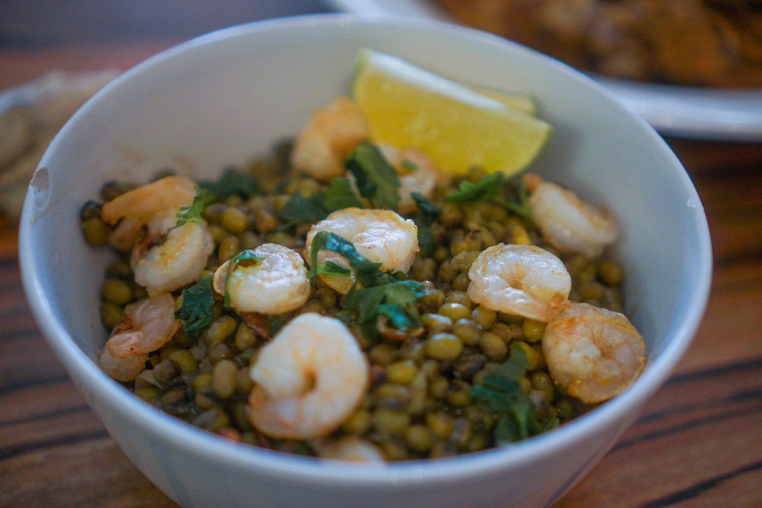 Easy Filipino Munggo Guisado (Mung Bean Stew) with Shrimp
