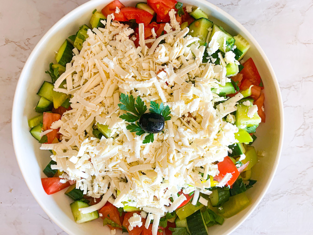 Bulgarian Shopska Salad (Recipe From a Bulgarian Resident!)